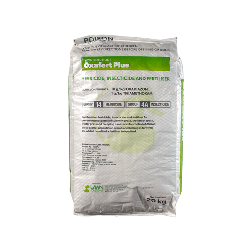 Oxafert Plus 20kg Herbicide, Insecticide & Fertiliser – GoTurf